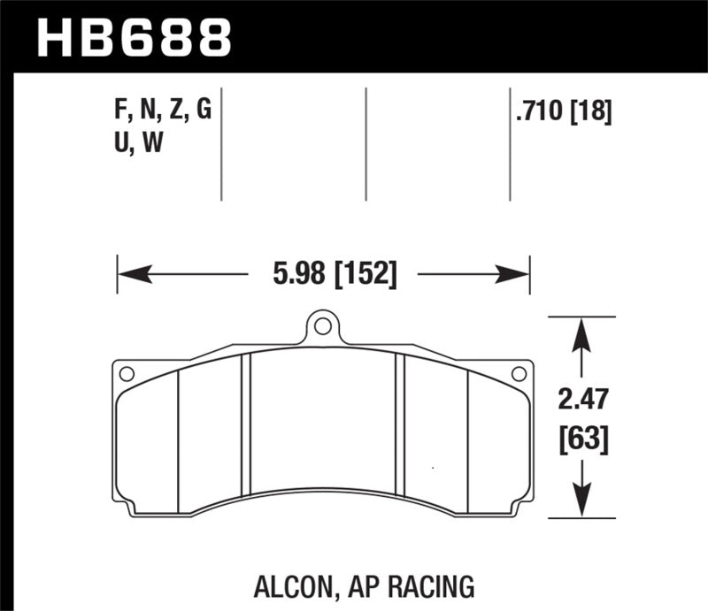 Hawk DTC-70 Universal Performance Compound Racing Brake Pads – Circuit Hero