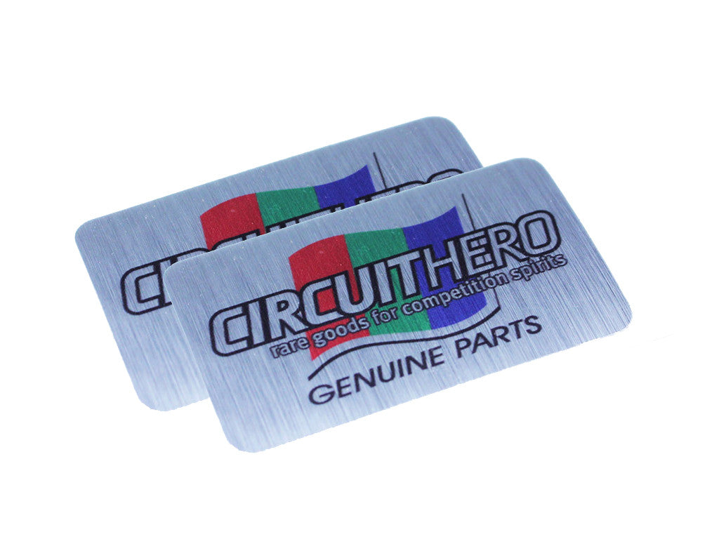 Circuit Hero Genuine Parts Brushed Metallic Decal